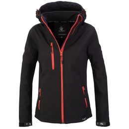 Rock Creek Jacke Schwarz meliert