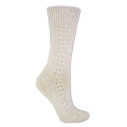 1 Paar Damen leichte weiche kuschelige gestrickte 100% reine Wolle Bettsocken