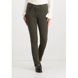 Twigie Farbiges Shape-On Straight Jeans | Olivgr&uuml;n