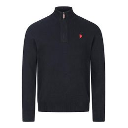 U.S. Polo Assn. Herren Troyer Pullover USLogaan aus 100 % Baumwolle