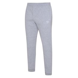 Umbro Herren Club Leisure Jogginghose (Grau meliert/Wei&szlig;)