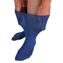Extra breite Bambus-&Ouml;dem-Socken | Dr.Socks | Herren & Damen | Socken f&uuml;r geschwollene F&uuml;&szlig;e Kn&ouml;chel Beine & Diabetiker - Navy