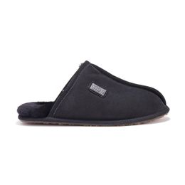 Herren Pantoletten, geschlossen, schwarz
