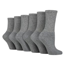 6er-Pack Damen Einfarbige Crew Sport Socken - Weiche Baumwoll Sportstr&uuml;mpfe f&uuml;r jeden Tag