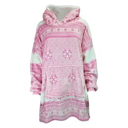 Damen Fleecegef&uuml;tterter Blanket Hoodie | S&uuml;&szlig;es Loungewear-Oberteil mit Kapuze
