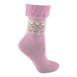 Sock Snob Damen Turn Over Top Warme Thermo-Winter-Nordic-Bettsocken