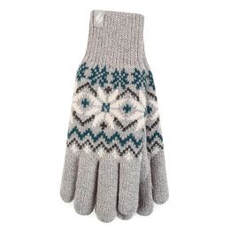 Heat Holders - Ladies Soft Thermal Gloves - Hellgrau