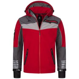 Rock Creek Softshelljacke Rot