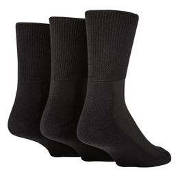 Extra breite Bambus-Socken f&uuml;r Diabetiker von IOMI | 3er-Pack | 4 Farben