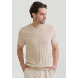 T-Shirt Strick-Tshirt Kurzarm