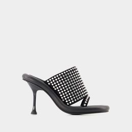 Bumper Crystal Pantoletten - J.W. Anderson - Schwarz - Leder