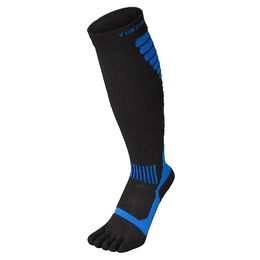 TOETOE&reg; TOETOE - Herren- und Damen-Sport-Kompressionskniestr&uuml;mpfe mit Feuchtigkeitsregulation - Schwarz & Blau