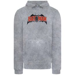 DC COMICS Vintage Batman Logo Herren Grauer Hoodie