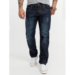 Rock Creek Jeans Straight Leg Blau