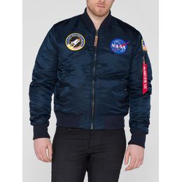 Alpha Industries Herren MA-1 VF NASA Bomberjacke in Dunkelblau