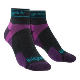 Bridgedale - Womens Sport Ultralight Merino Low Socken - Holzkohle / Lila