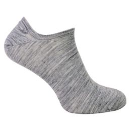Herren Merinowolle Low Cut Socken | Steven | No Show Warm Footsies Socken - Hellgrau