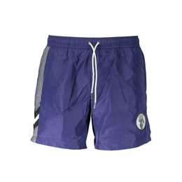K by KARL LAGERFELD Karl Lagerfeld Blaue Polyester Herren Badeboxer