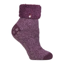 Heat Holders rutschfeste, flauschige Thermo-Slipper-Socken f&uuml;r Damen