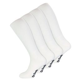Herren-Kniestr&uuml;mpfe f&uuml;r Diabetiker | Dr.Socks | Extra breite, lose, lange Bambussocken f&uuml;r geschwollene Beine - wei&szlig;