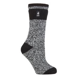 Heat Holders - Damen Thermosocken f&uuml;r den Winter | Socken f&uuml;r drinnen und drau&szlig;en | Kuschelig & Flauschig | Geschenke f&uuml;r Frauen - Schwarz (Sydney)