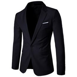 Allthemen Schwarzer Freizeitblazer Slim Fit Businessblazer