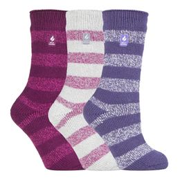 Heat Holders - 3er-Pack Multipack Damen Isolierte Thermo-Socken f&uuml;r den Winter - Twist H&T