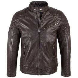 Rock Creek Lederjacke Dunkelbraun