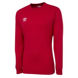 Umbro - "Club" Trikot f&uuml;r Herren Lang&auml;rmlig (Zinnoberrot)