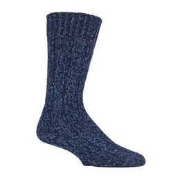 Pennine Walker - 1 Paire Homme Chaussettes Laine pour Bottes,Randonn&eacute;e Trekking - Bleu Marine