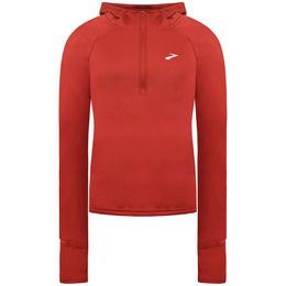 Brooks Notch Thermal 2.0 Damen Rote Lauf-Hoodie