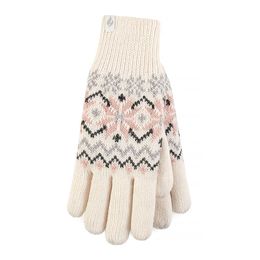 Heat Holders - Ladies Soft Thermal Gloves - Creme