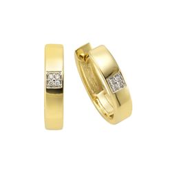 OROLINO Ohrringe Gold 585 mit 6 Brillanten zus. 0,03ct.