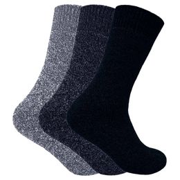 Sock Snob - Homme 3 Paires Bottes Chaussettes en 4 Couleurs - Gris