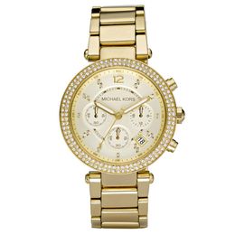 Damenuhr der Marke Michael Kors in der Farbe Gold. Das Geh&auml;use hat einen Durchmesser von 40 mm. Marke: Michael KorsModellname: MK5354 (40mm)Kategorie: DamenarmbanduhrMaterialien: EdelstahlFarbe: gold