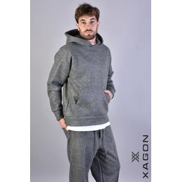 Xagon Sweatshirt Hoodie Herren Grau