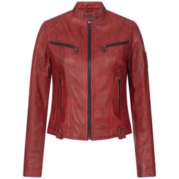 Rock Creek Lederjacke Rot