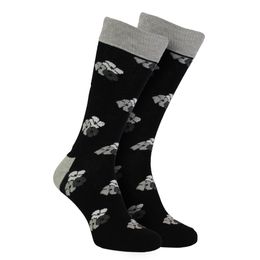 HS by Happy Socks - Herren 3er-Pack Classic Flower Dress Socken - Flower (Schwarz)