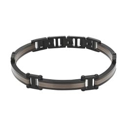 Armband Tom Tailor "Schmuck Geschenk Edelstahl", schwarz, braun, Armb&auml;nder, Damen, 22cm, Edelstahl, Armband
