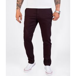 Rock Creek Stoffhose Weinrot