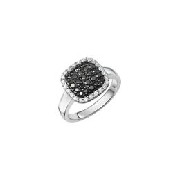 ZEEme Silber Ring 925/- Sterling Silber rhodiniert Zirkonia