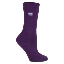 Heat Holders Lite - D&uuml;nne Winter-Thermosocken f&uuml;r Damen in einfarbigen Farben - lila