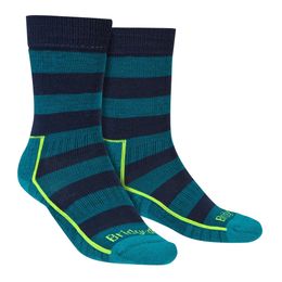 Bridgedale - Leichte Merino-Socken f&uuml;r Herren zum Wandern - Petrol / Navy