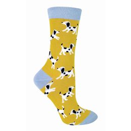 MISS SPARROW - Ladies Novelty Doggy Soft Bambus Atmungsaktive Socken