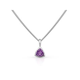 OROLINO Halskette 585 Gold mit echtem Amethyst 42/45cm lang