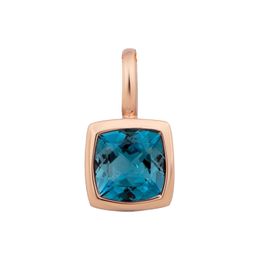 OROLINO Anh&auml;nger 585 Gold mit Blautopas (beh.)