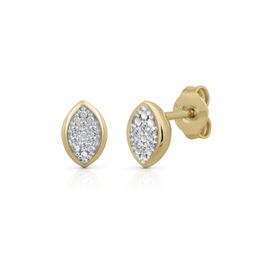 OROLINO Ohrringe Gold 585 mit 3 Brillanten zus. 0,02ct.