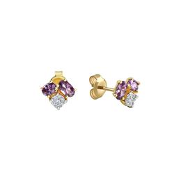 Diamonds by Ellen K. Fascination by Ellen K., F Ohrringe Gold 375 Amethyst + Zirkonia