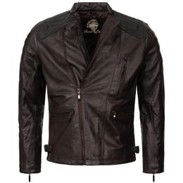 Rock Creek Lederjacke Dunkelbraun