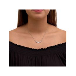 ZEEme Gemstones Halskette Silber 925 rhodiniert mit 9x Blautopas (beh.)